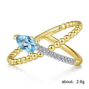 Jewelry | Unique Asymmetric Design 1k Gold Ring Plain Ring Gpmb1505 ...